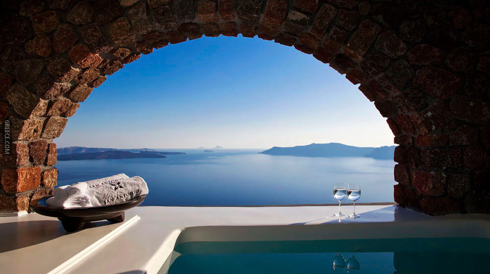 San Antonio Hotel Imerovigli Santorini, San Antonio Hotel Imerovigli ...