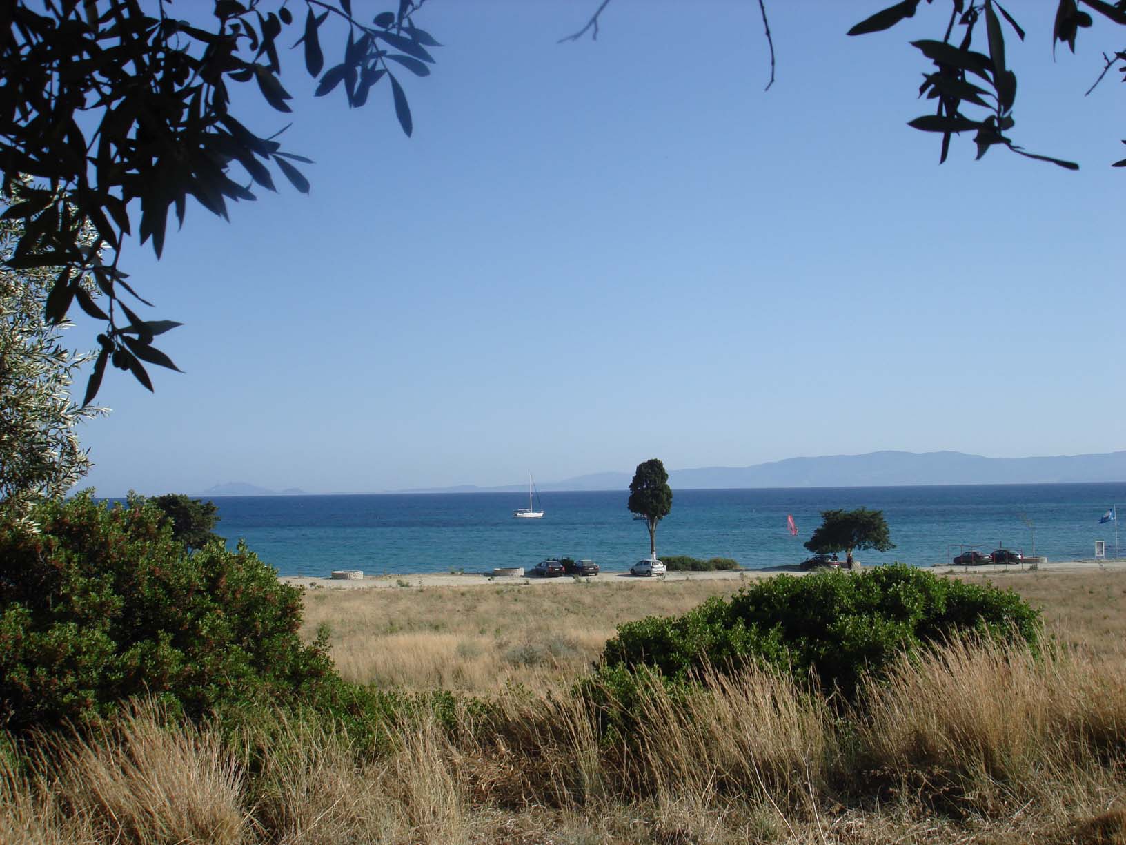Katelios beach - view from campsite Photo from Agia Varvara in ...
