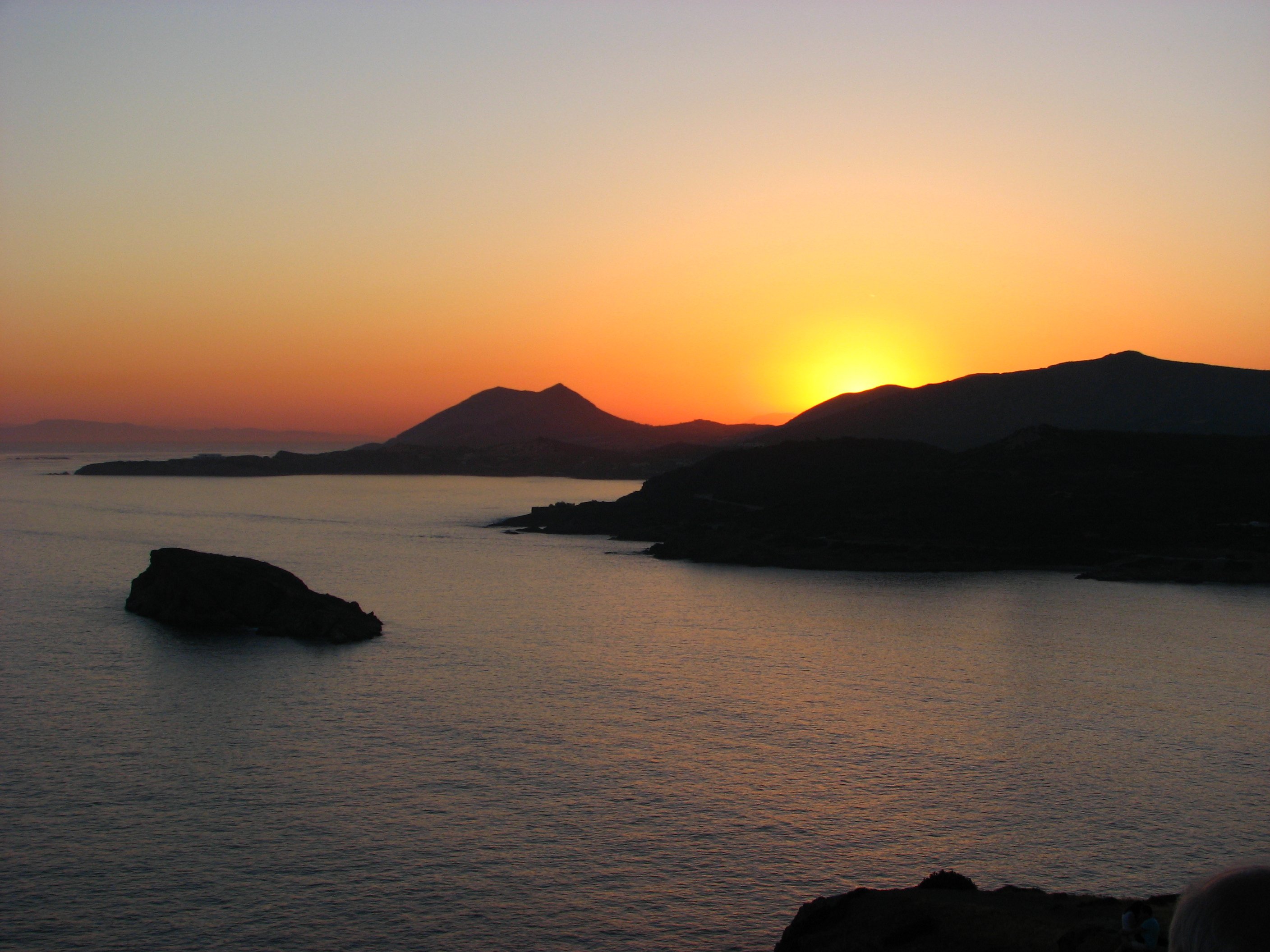 Sunion naplemente Photo from Sounio in Athens | Greece.com