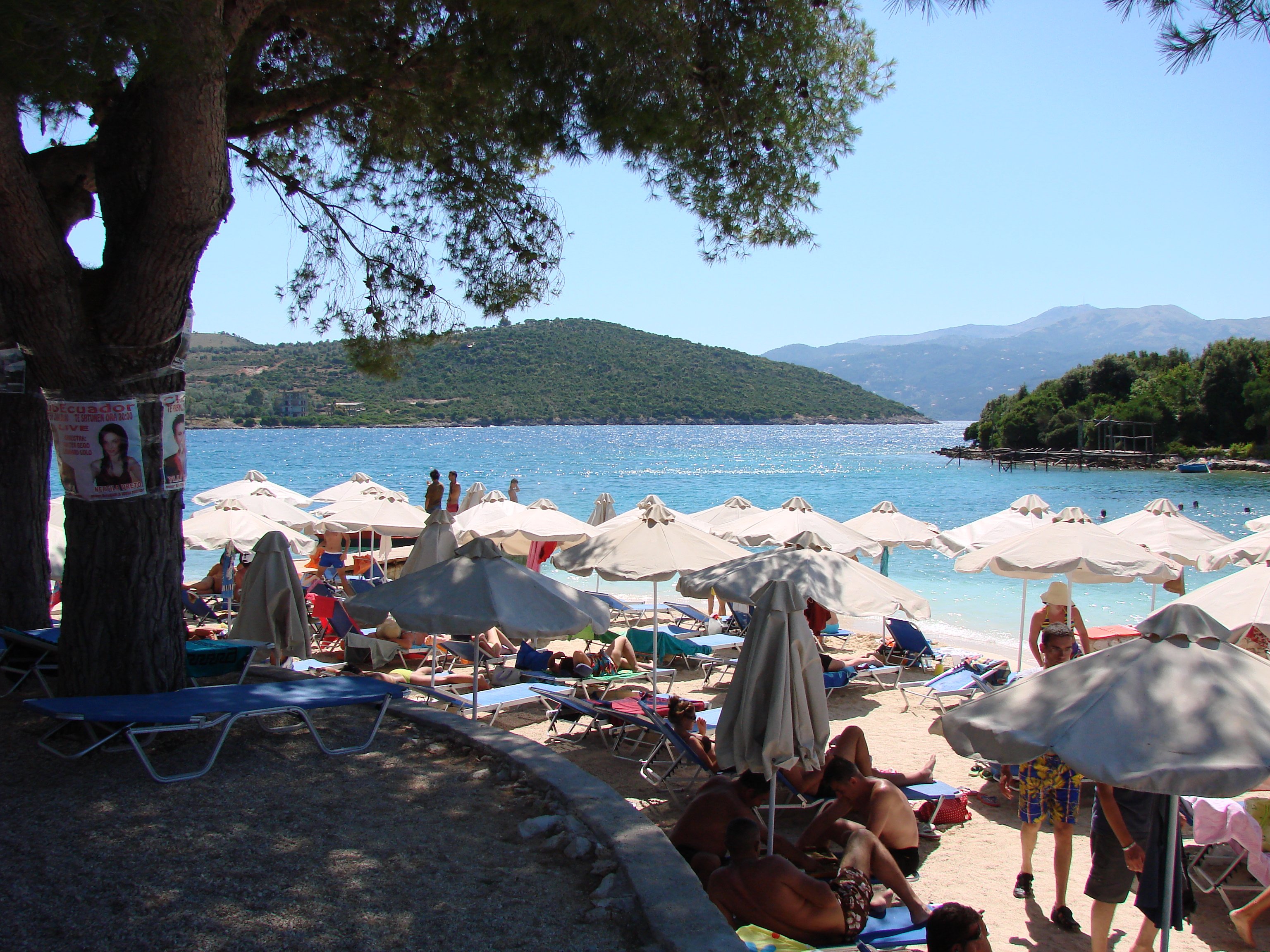 Ksamil beach and a few of the islands Photo from Agios Stefanos ...