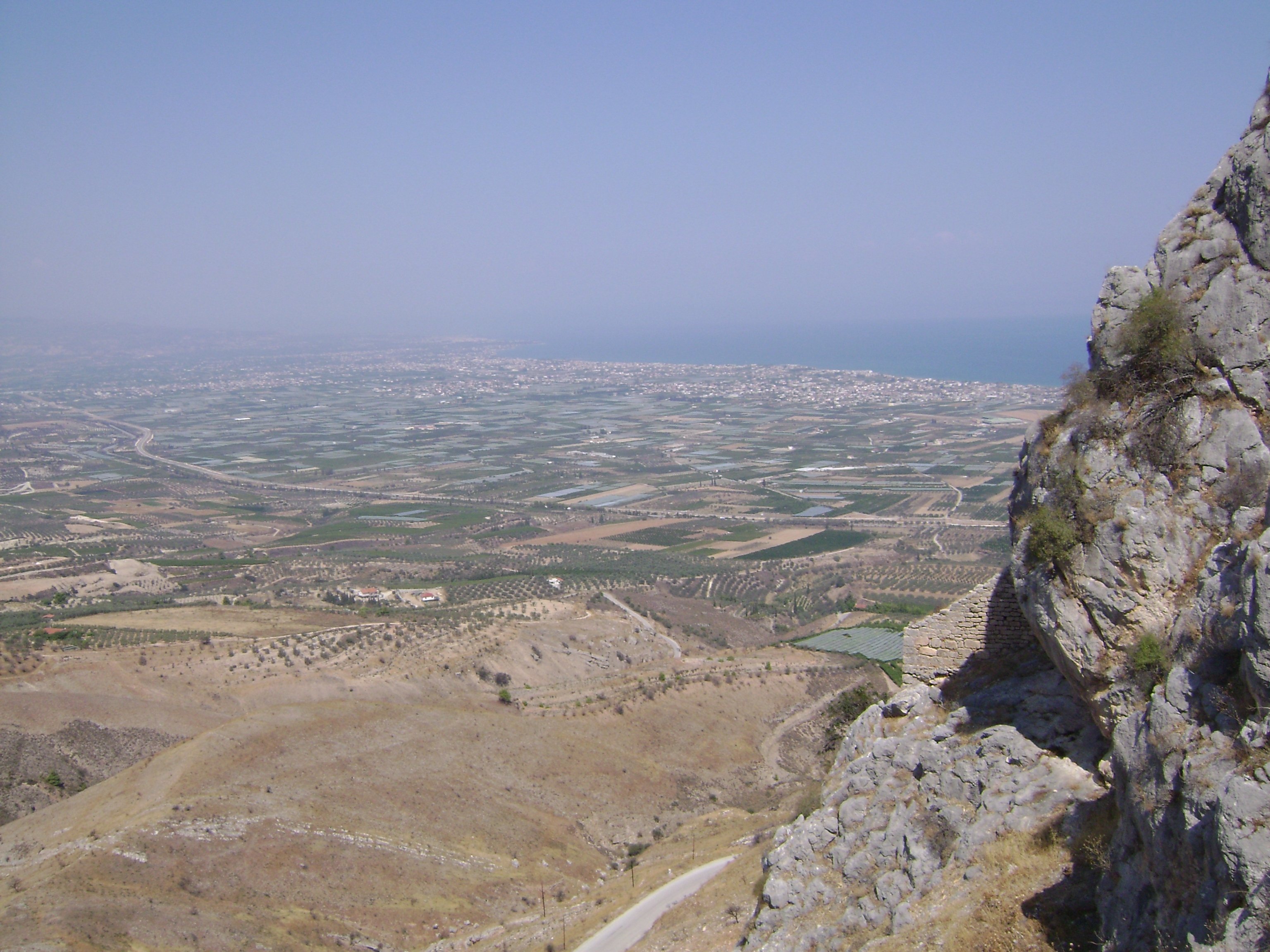 View from Acrocorinth Photo from Akrokorinthos in Corinth | Greece.com