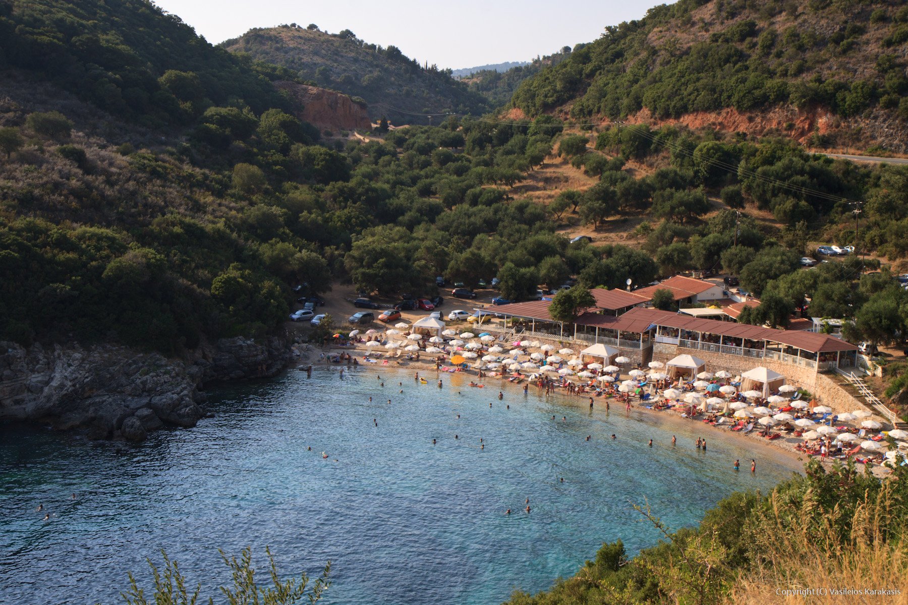 The Mikri Ammos beach at Syvota, Thesprotia, Greece. Photo from Agia ...