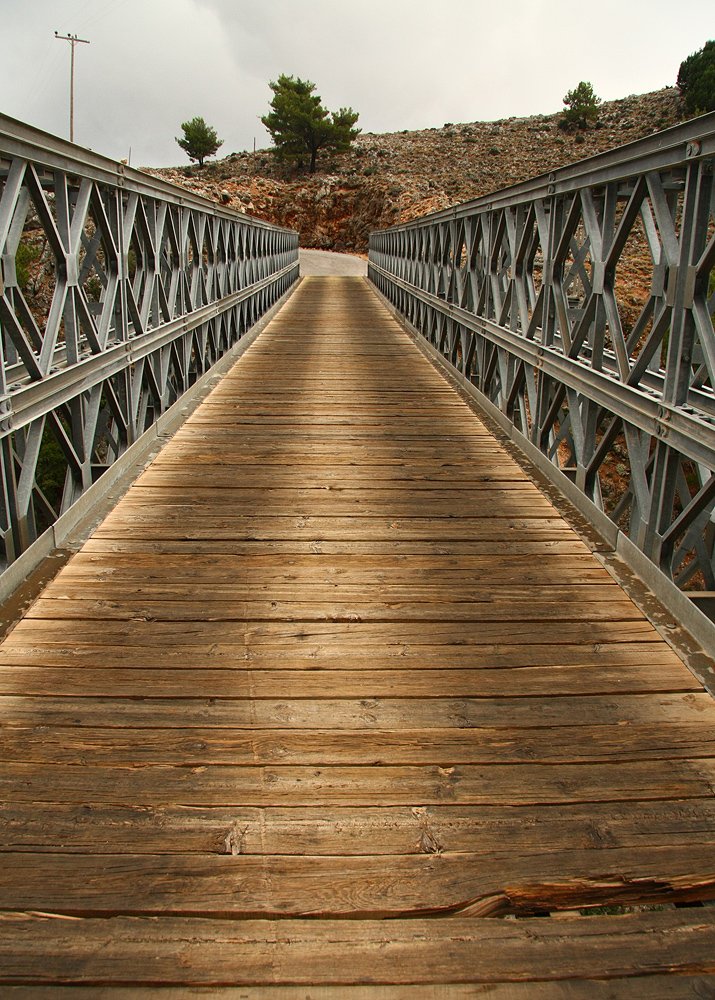 Wooden Bridge over Aradena Gorge Photo from Aradena in Chania | Greece.com