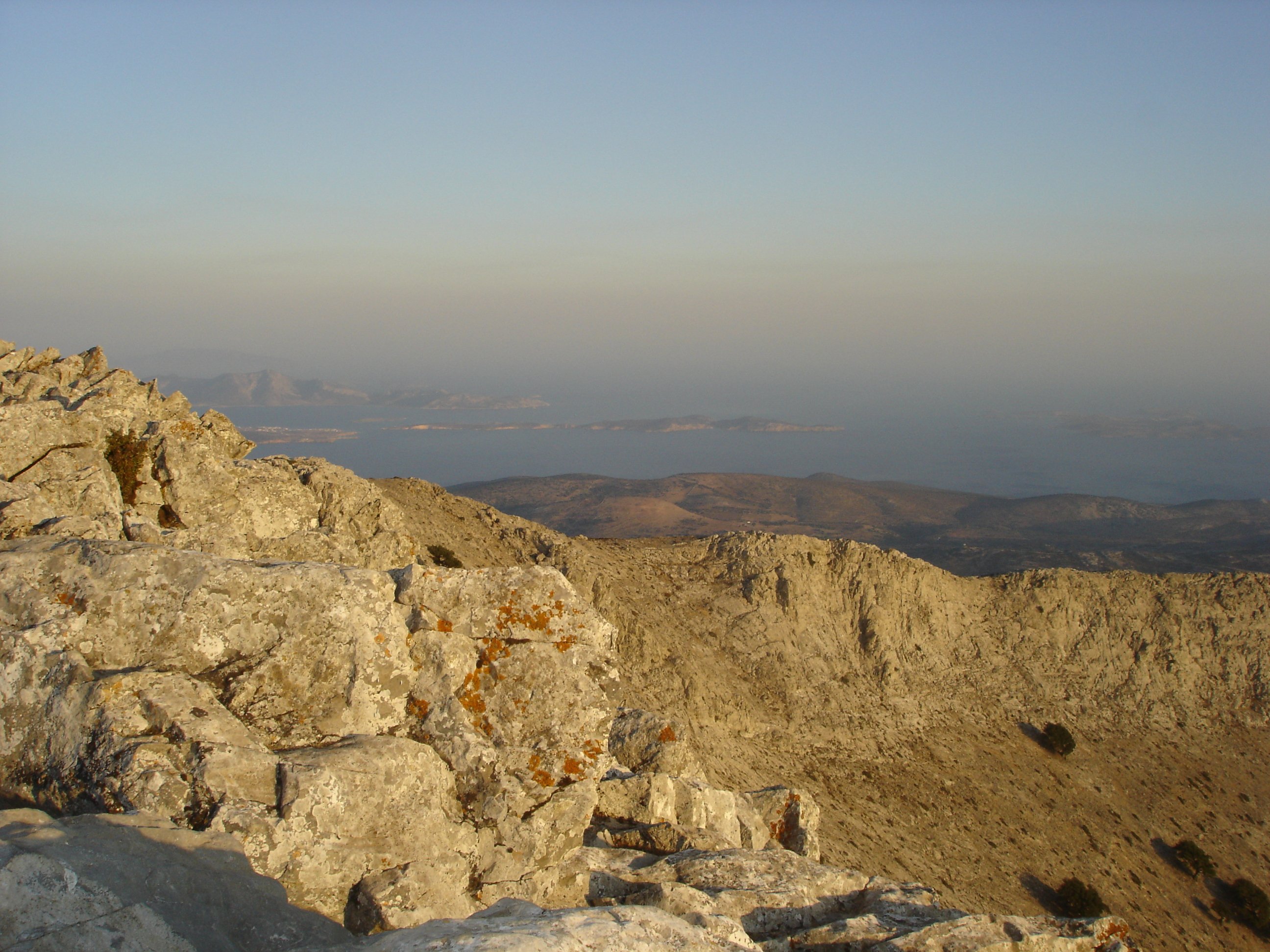 Mikres Kyklades (the Small Cyclades) from the Zas mountain. Naxos Photo ...