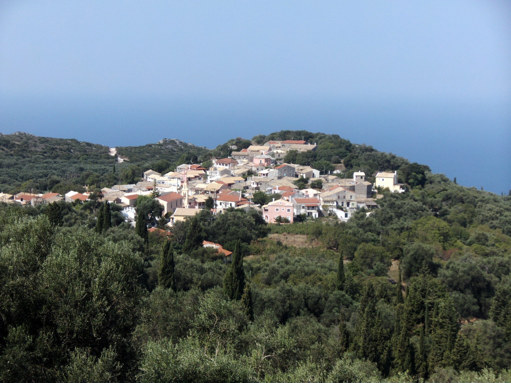 MAKRADES VIEW FROM VISTONA,CORFU Photo from Afion in Corfu | Greece.com
