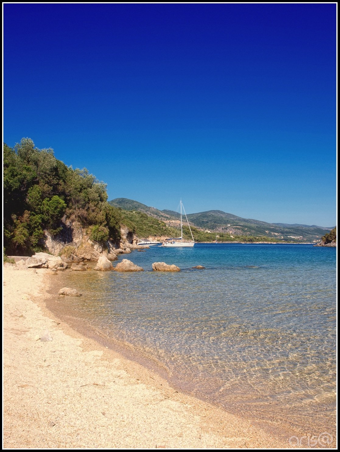 Bella Vraka beach Sivota- Μπέλλα Βράκα Σύβοτα Photo from Mega Ammos in ...