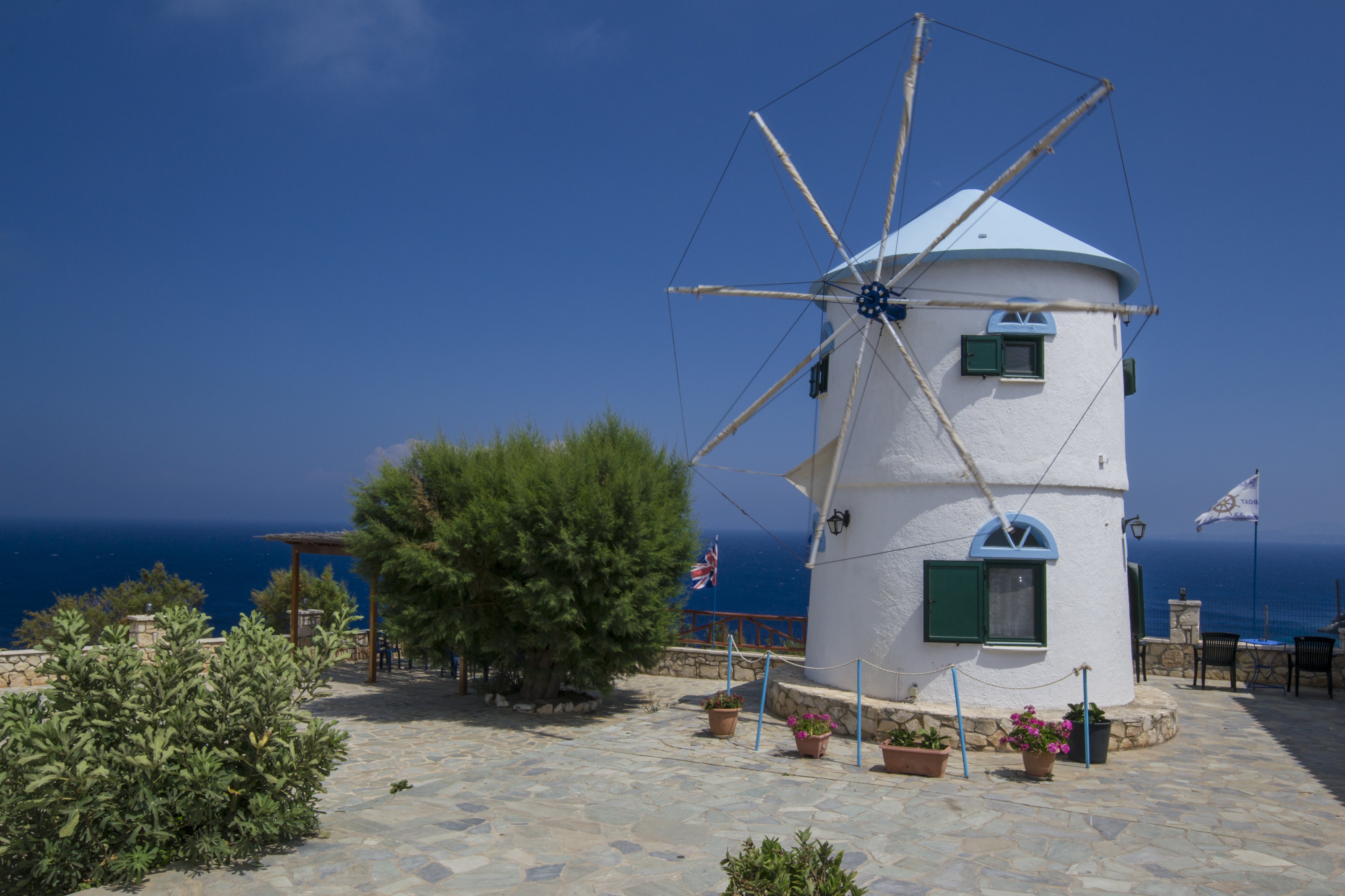 Traditional Windmill Korithi, Zakynthos Photo from Blue Caves in ...